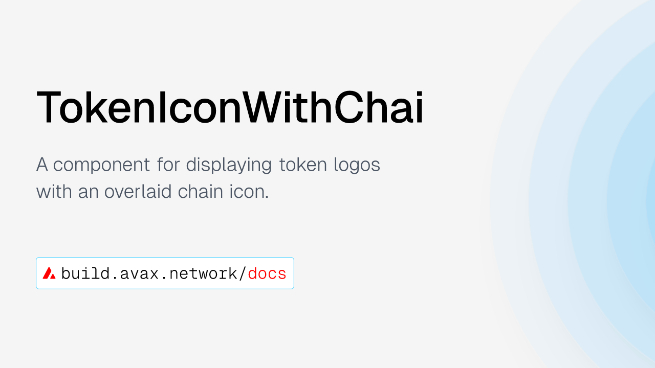 TokenIconWithChain | Avalanche Builder Hub